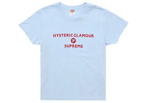 Supreme Hysteric Glamour Baby Tee Shirt - Light Blue | Editorialist